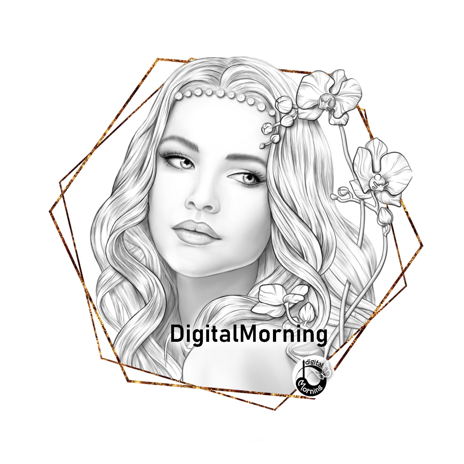 Premium Coloring Pages PDF for Adult Grayscale Coloring A3 | Etsy Australia