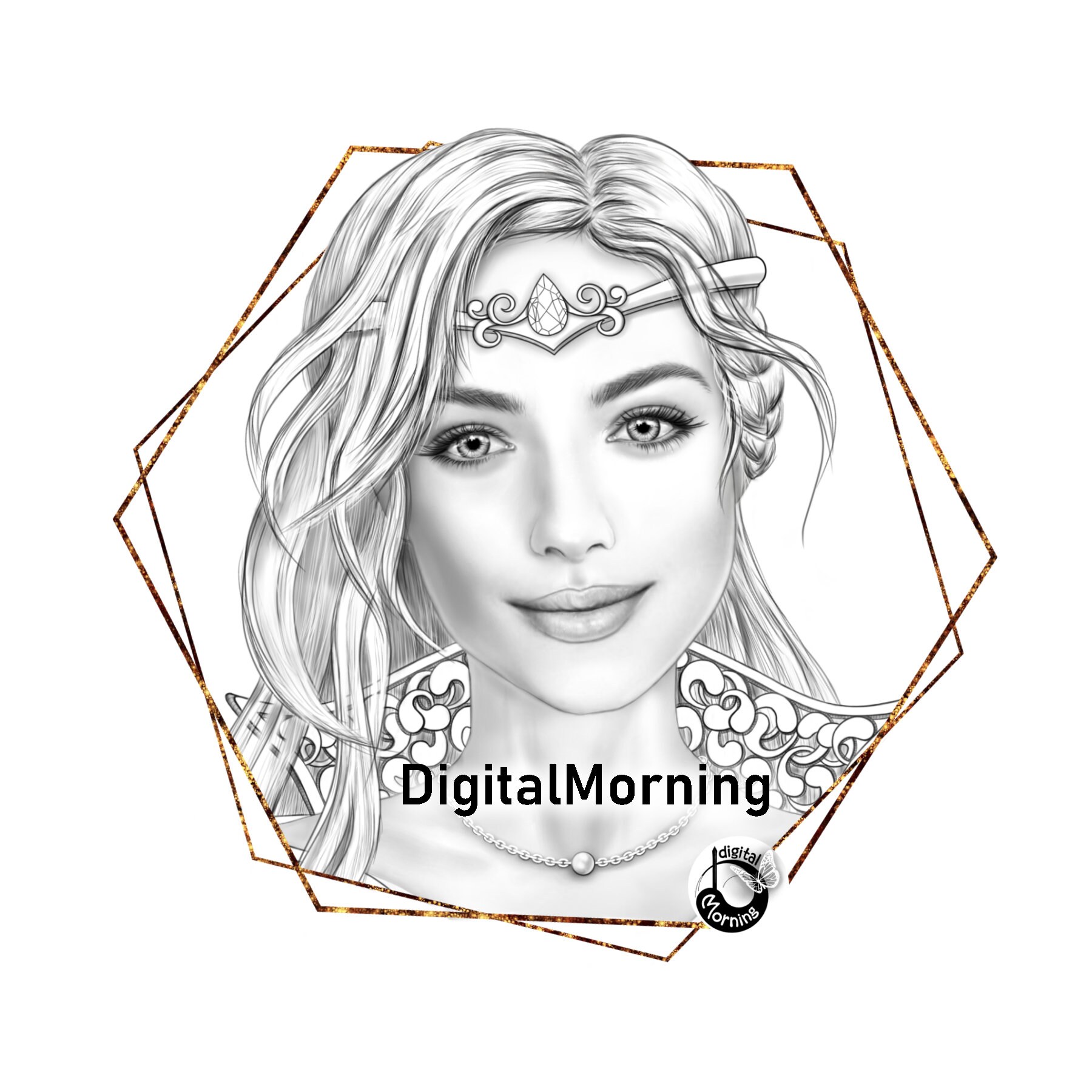 Premium Coloring Page PDF for Adult Grayscale Coloring A3 | Etsy Canada