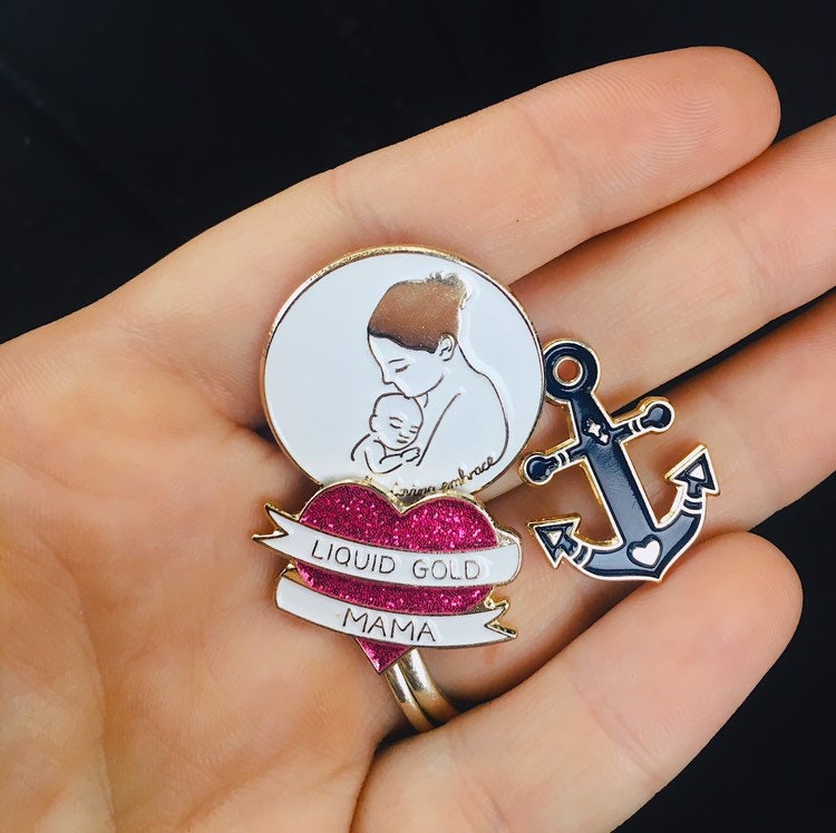 The Loving Embrace Soft Enamel Pin Gifts for Mum Mummy - Etsy