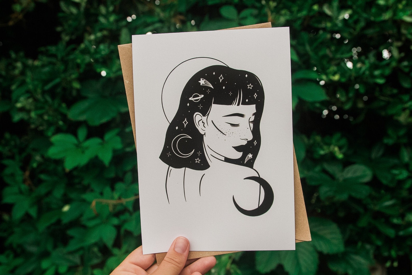 Space Girl Art Print Illustrated A5 Print Give Me Space - Etsy