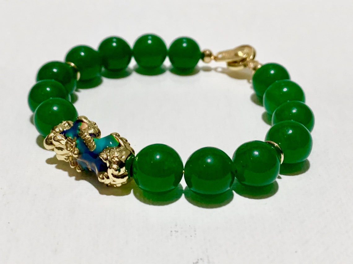 Jade Feng Shui Bracelet - Etsy