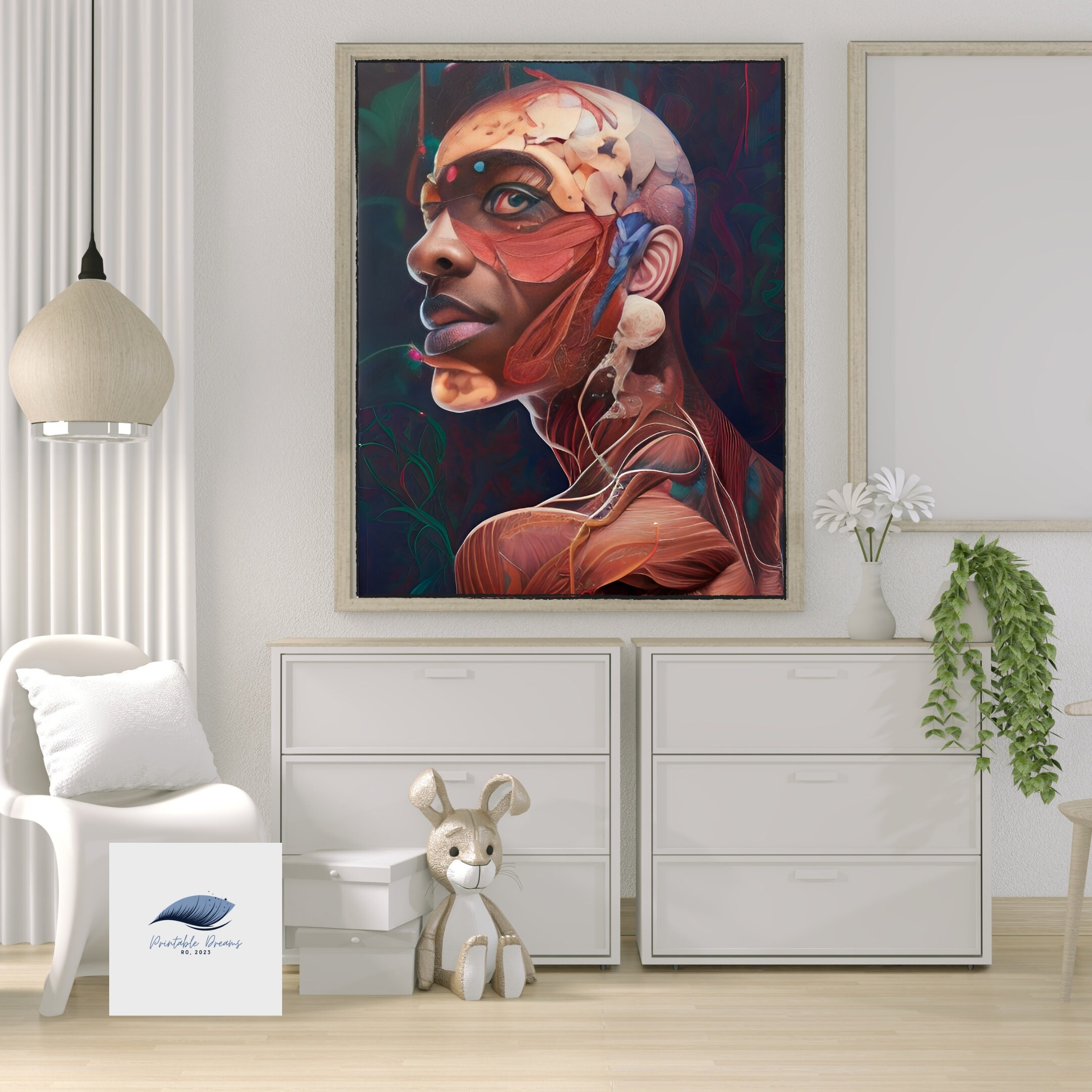 Anatomy Dream Art Anatomy Printable Painting Digital - Etsy