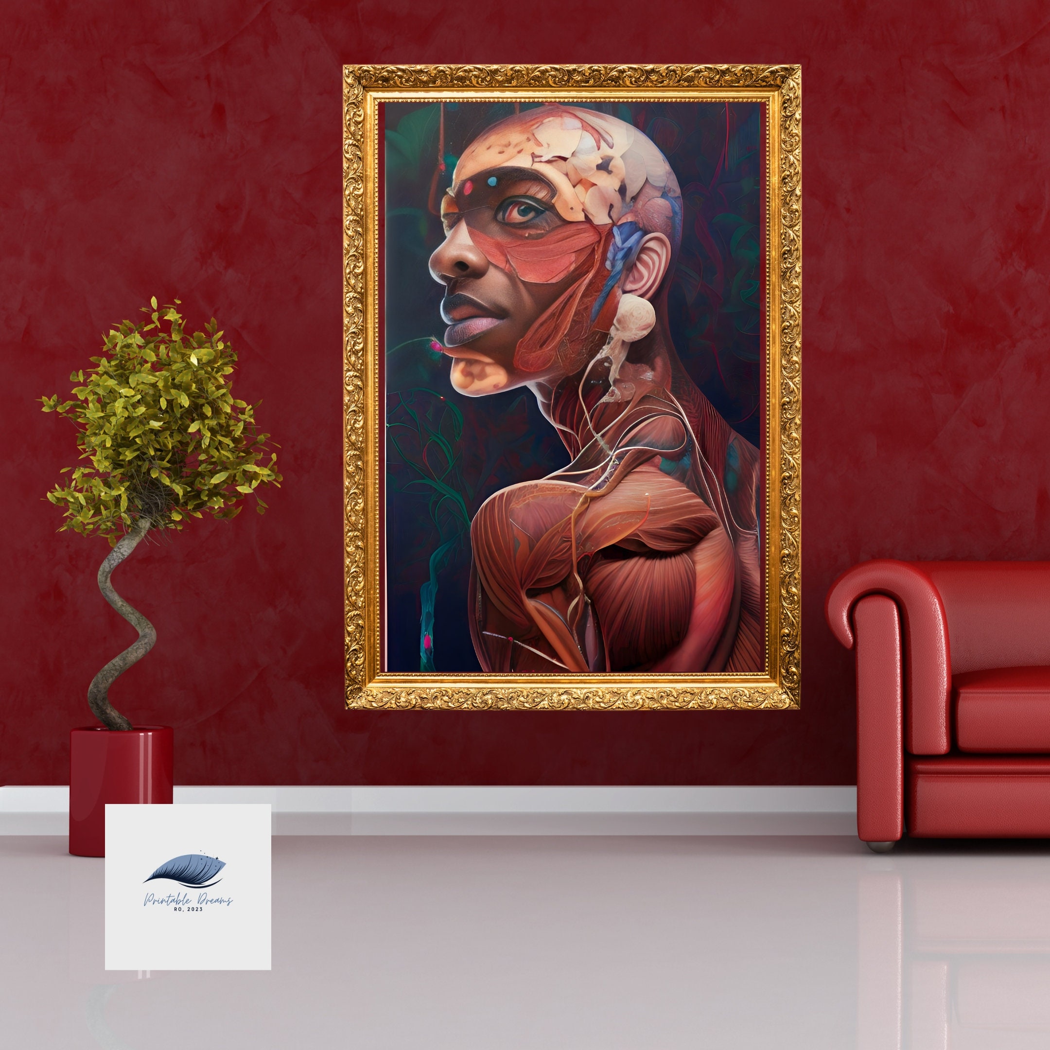 Anatomy Dream Art Anatomy Printable Painting Digital - Etsy