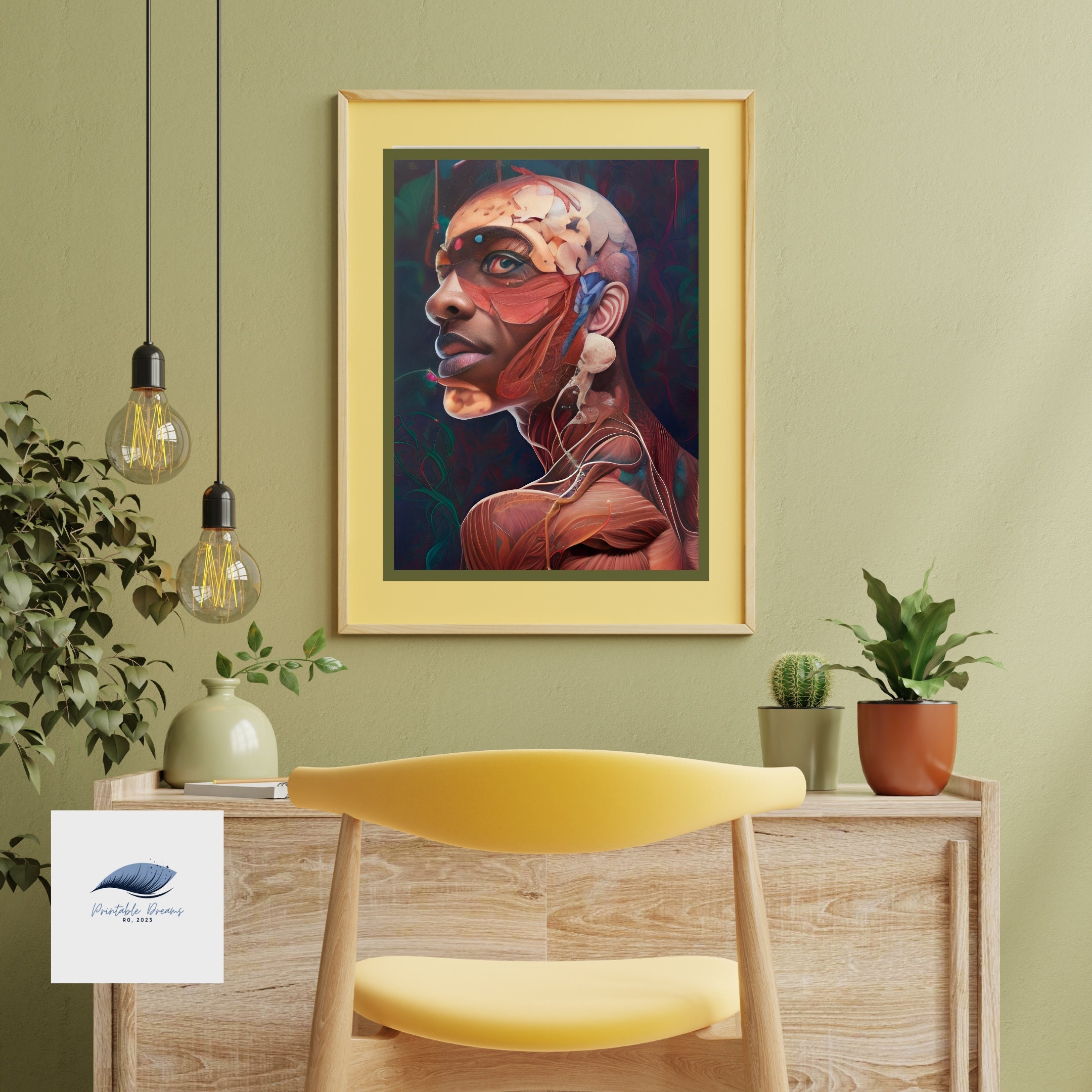 Anatomy Dream Art Anatomy Printable Painting Digital - Etsy