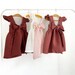 Rust Girls Copperlinen Dress Summer Dress Fall Dress - Etsy