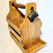 Handcrafted Rustic Wood 6 Pack Beverage Caddy, Golden Oak Finish - Etsy