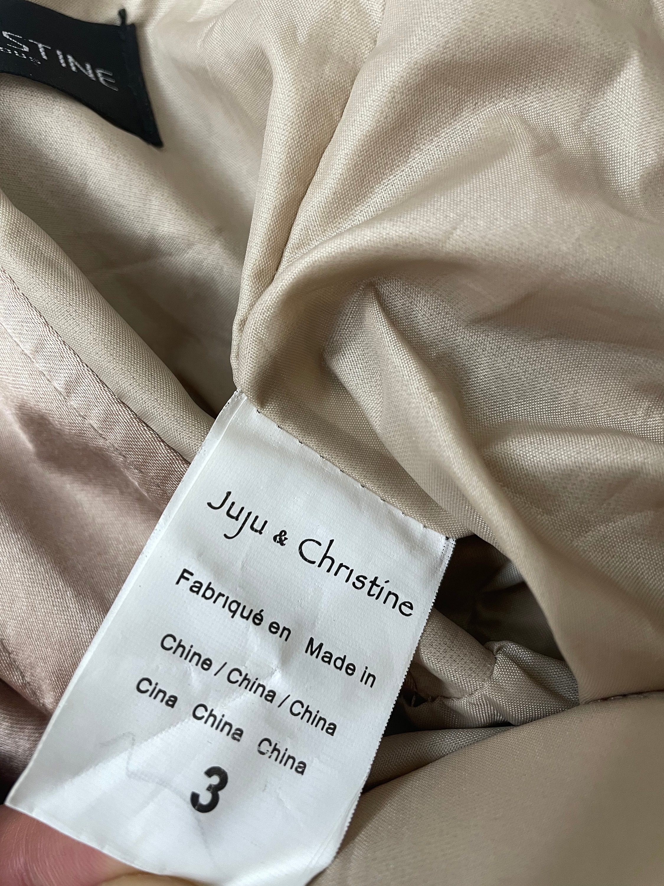 Womens JUJU & CHRISTINE Night Cocktail Maxi Beige Dress Size 3 - Etsy