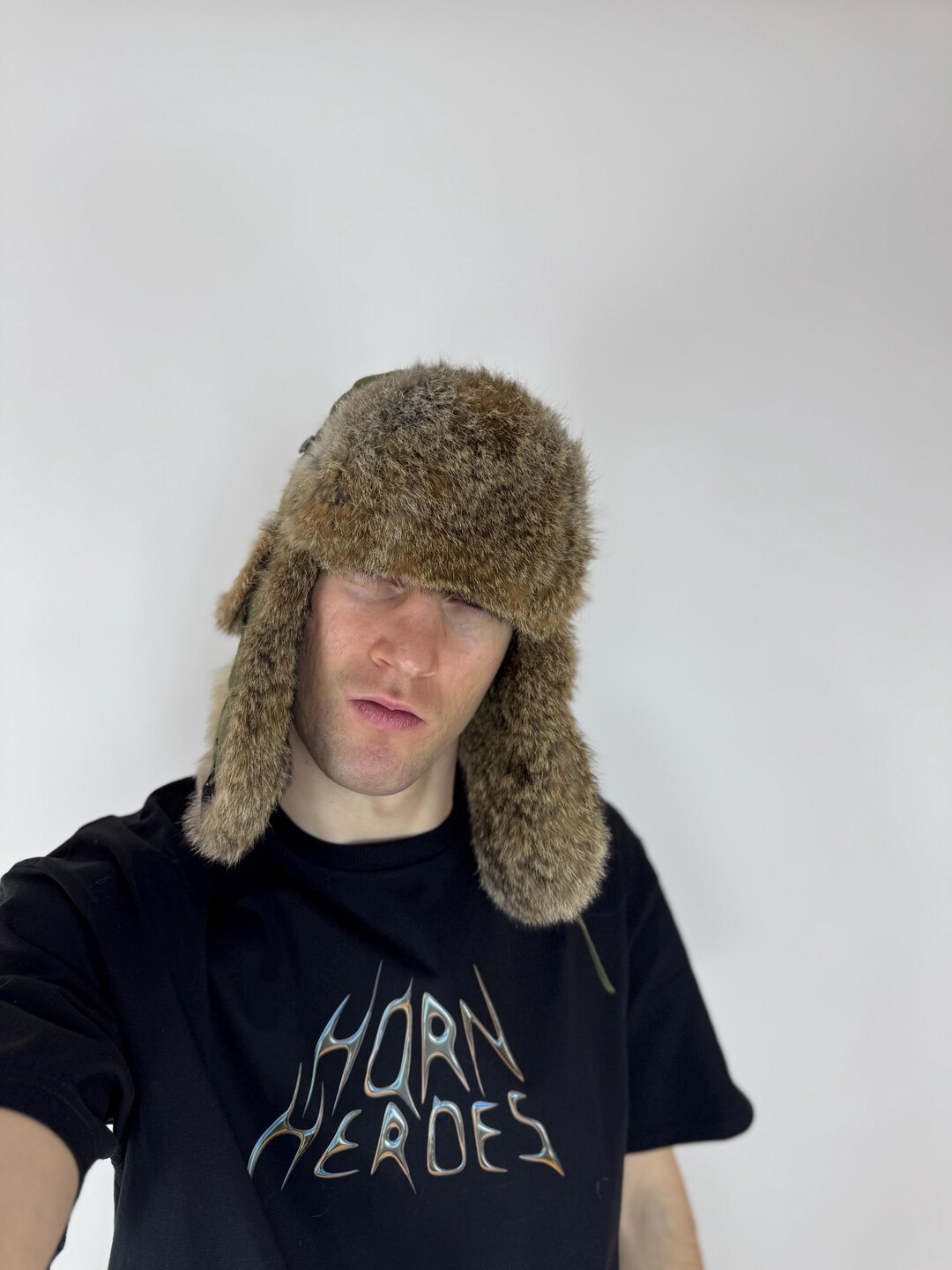 Ukraine Vintage Army Ushanka Winter Hat, Soldier Insignia Unisex Size ...