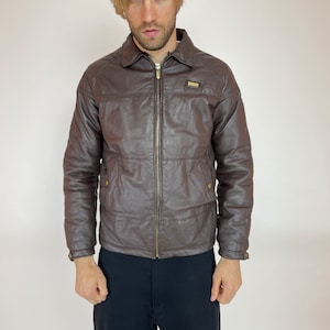 Vintage ECKO UNLTD Leather Jacket Mens Size S - Etsy