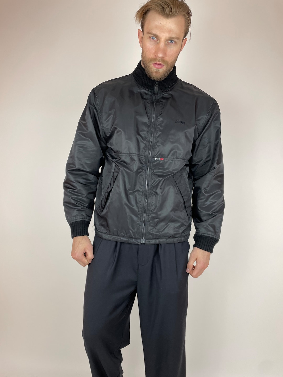 SCHOTT N.Y.C. Vintage Double Sided Bomber Jacket Mens Size L - Etsy