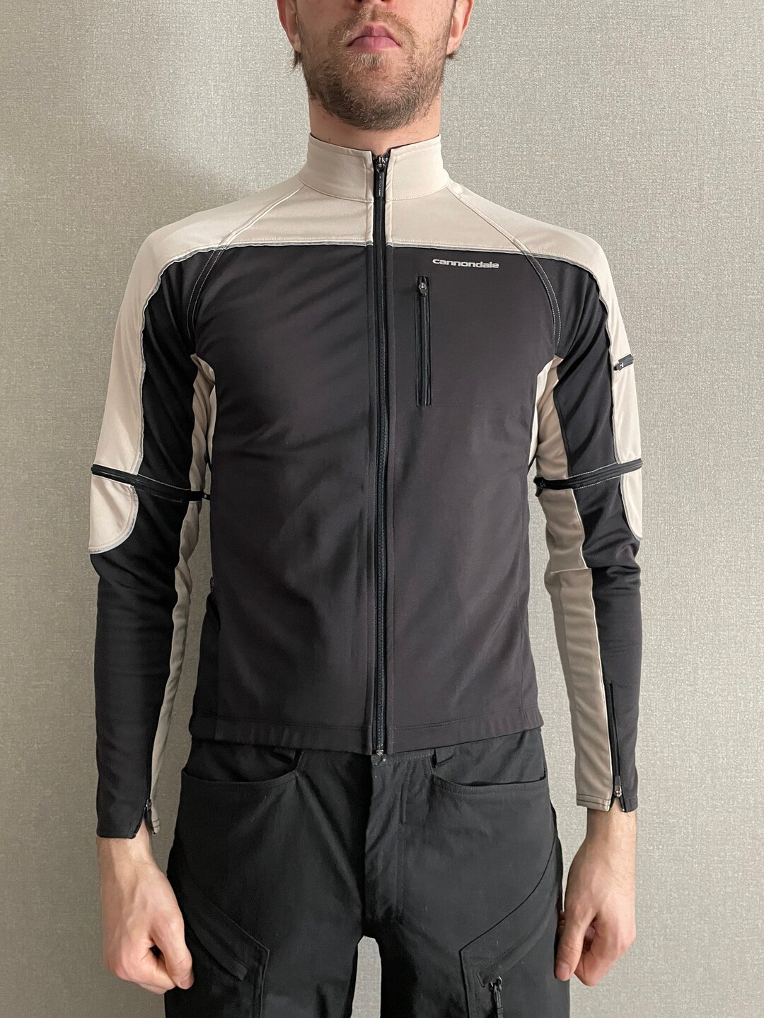 Cannondale Light Cycle Jacket Windstopper Transformer to Jersey Size M ...