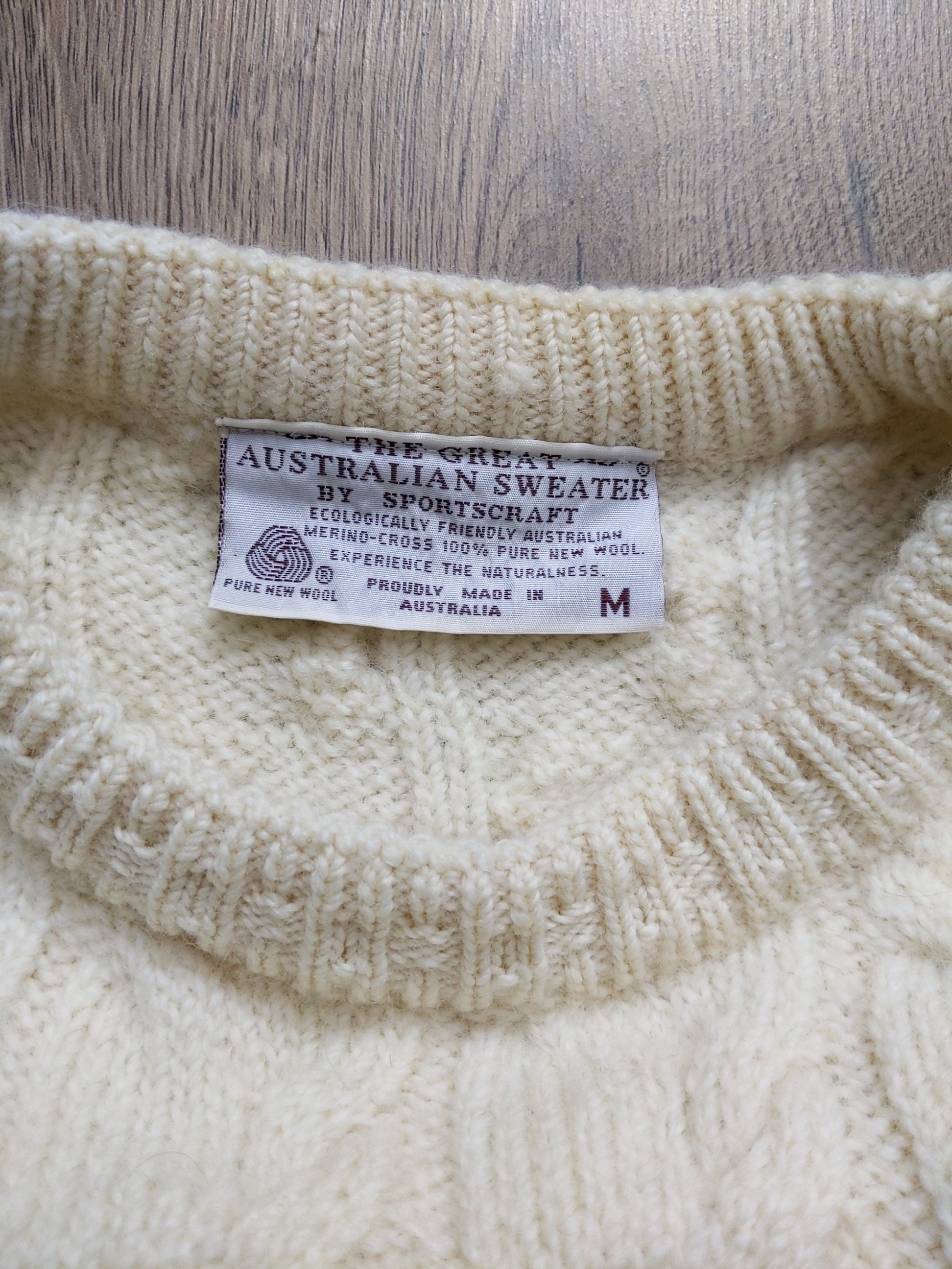 The Great Australian Vintage Womens Sweater by Sportscraft Pure New ...