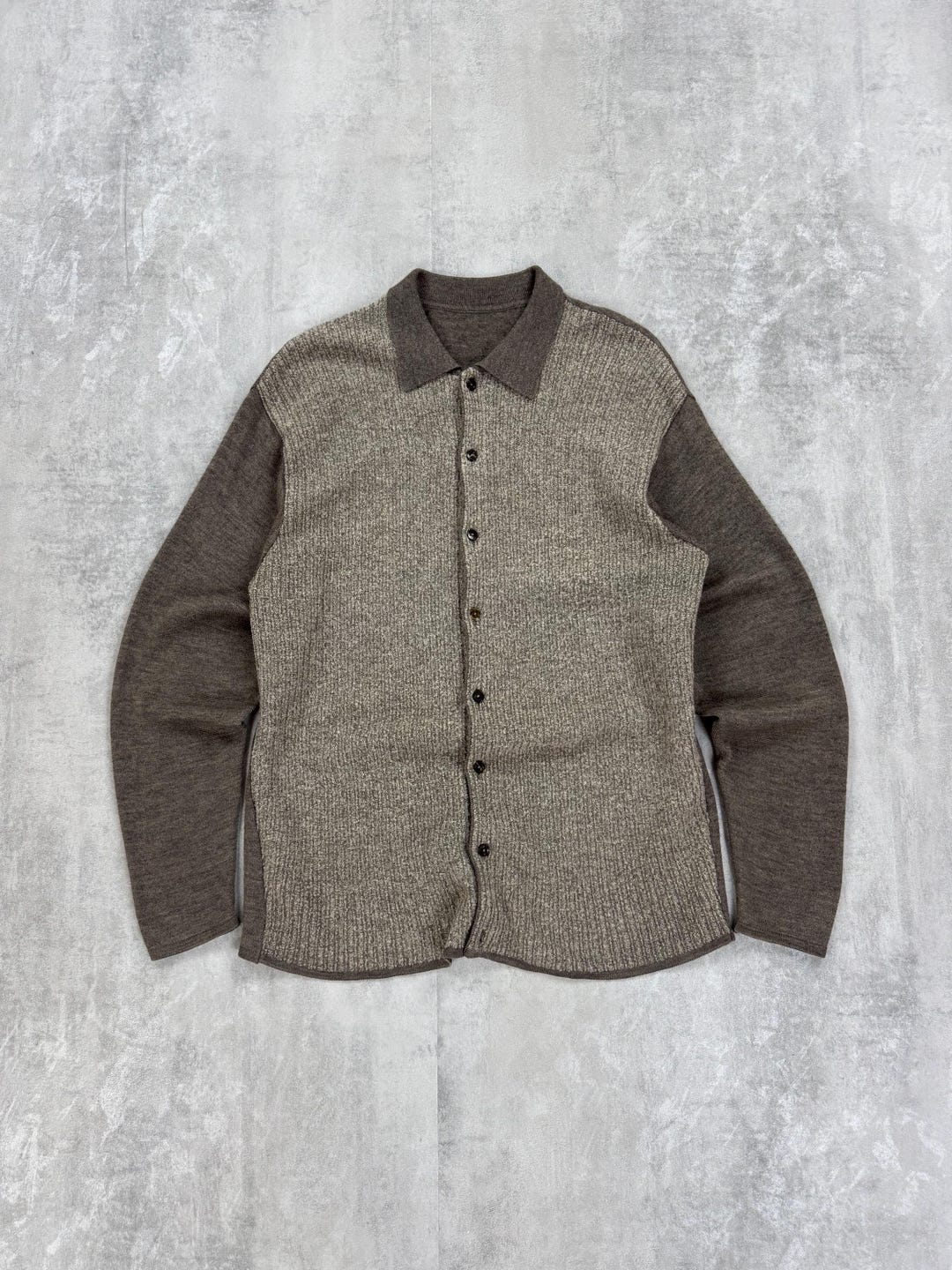 Vintage Italian Cardigan Cowichan Sweater Wool/acrylic Preppy Old Money ...
