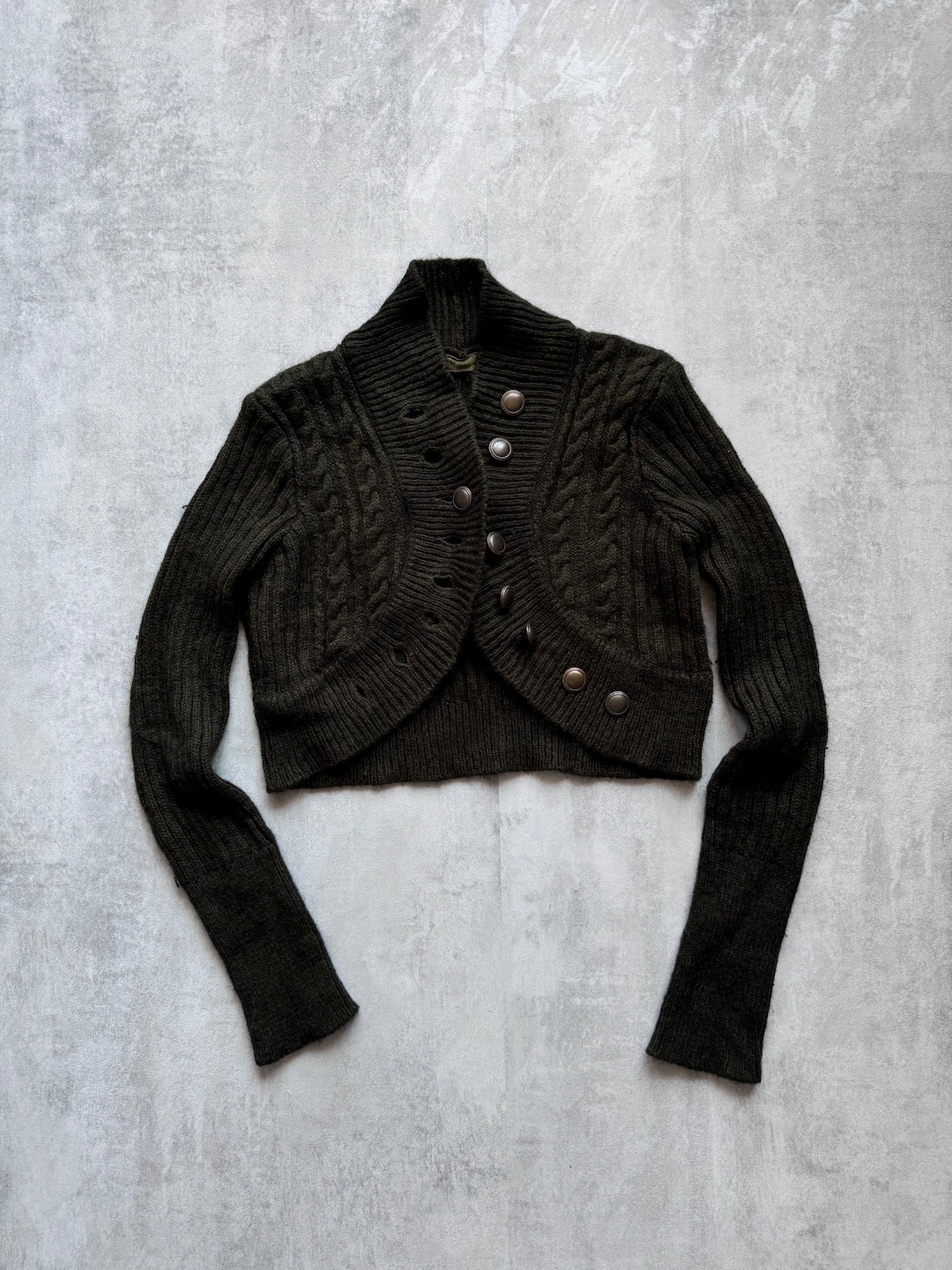 Indian Rose Cardigan Mohair/wool/acrylic Cropped Sweater Avant Garde ...
