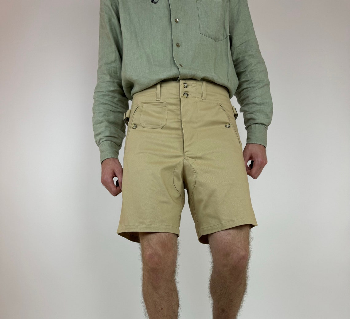 KARL HEISLER Beige Classic Army Shorts Mens Size 32 - Etsy