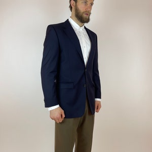 HARRY ROSEN London Wool Blazer Dark Blue Mens Size XL/54 - Etsy