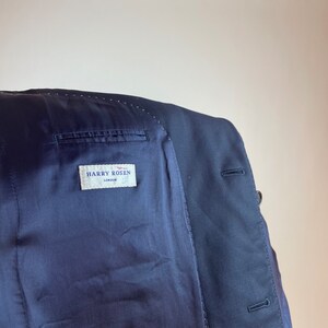 HARRY ROSEN London Wool Blazer Dark Blue Mens Size XL/54 - Etsy