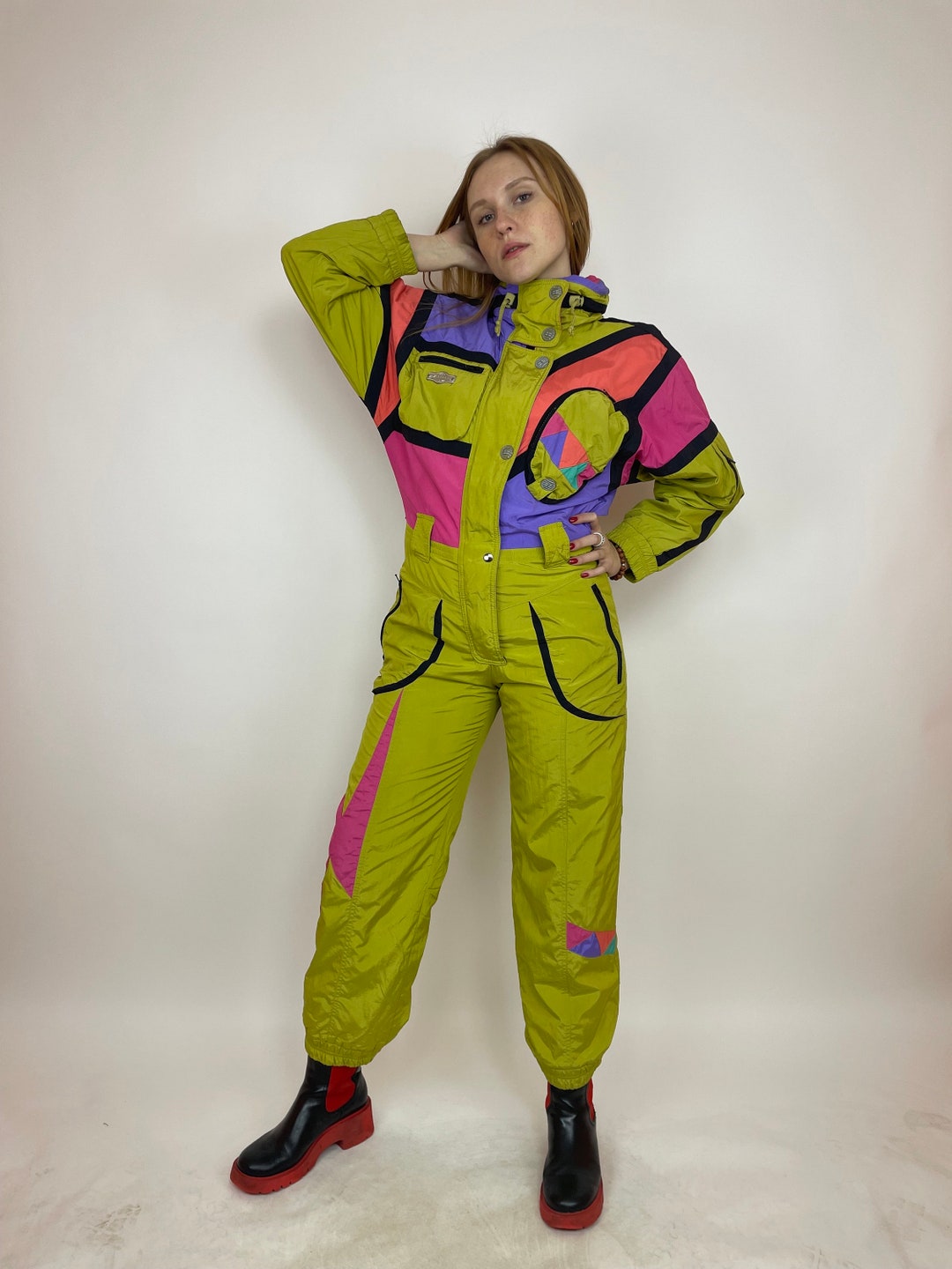 SKI Suit Vintage Retro Snow Suit Kleeper Gore-tex Women’s Size M-L - Etsy