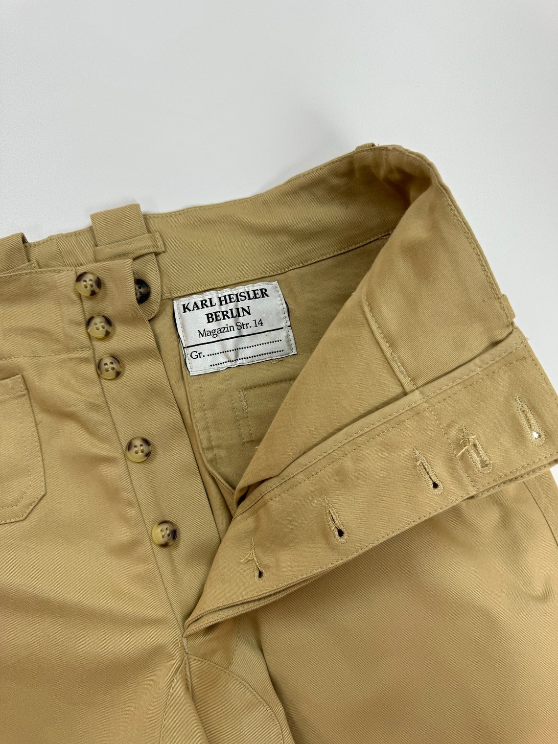 KARL HEISLER Beige Classic Army Shorts Mens Size 32 - Etsy