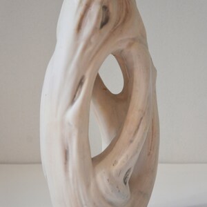 Vintage Modernist Faux Bois Wood Grain Vase in White Ceramic - Etsy