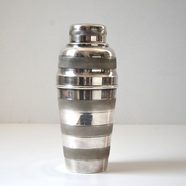 Silverplate Cocktail Shaker Art Deco - Etsy