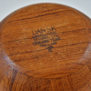 Small Staved Teak Danish Modern Wooden Bowl by Dansk, 6.25" Diameter - Etsy