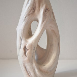 Vintage Modernist Faux Bois Wood Grain Vase in White Ceramic - Etsy