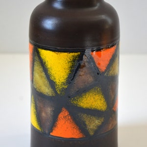 Italian Modern Pottery Vase in the Vetrata Pattern by Bitossi for ...