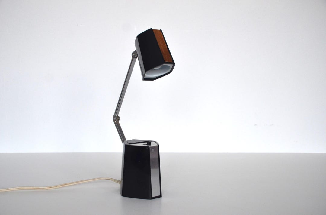 Vintage Mid-century Task Desk Lamp Model H-2 in Black by Hamilton ...