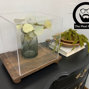 Clear Acrylic 5-sided Display Box - Custom Sizes Available. Free Fast ...