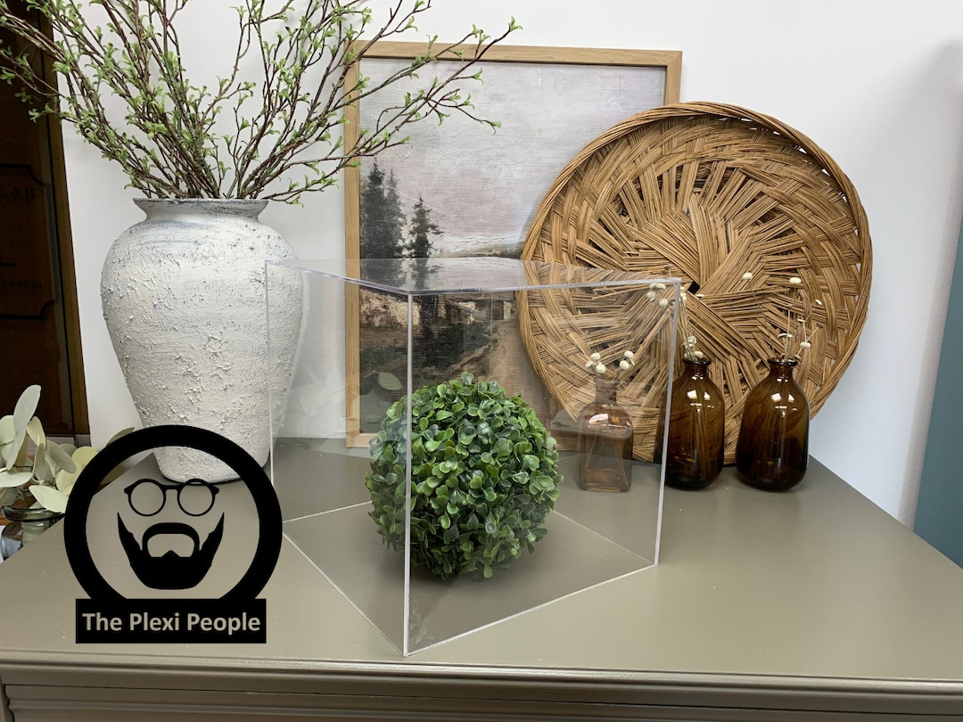 Clear Acrylic 5-sided Display Box - Custom Sizes Available. Free Fast ...