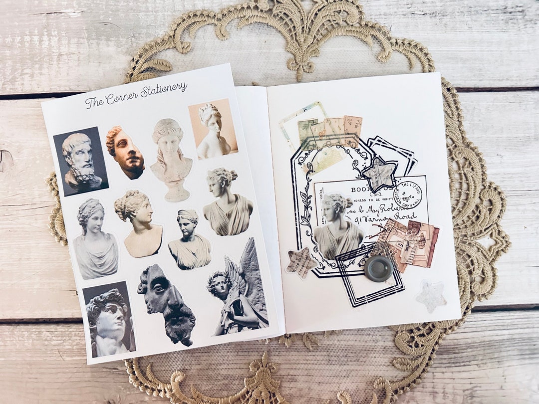 Vintage Statue Stickers for Junk Journal. Paper Stickers | Junk Journal ...