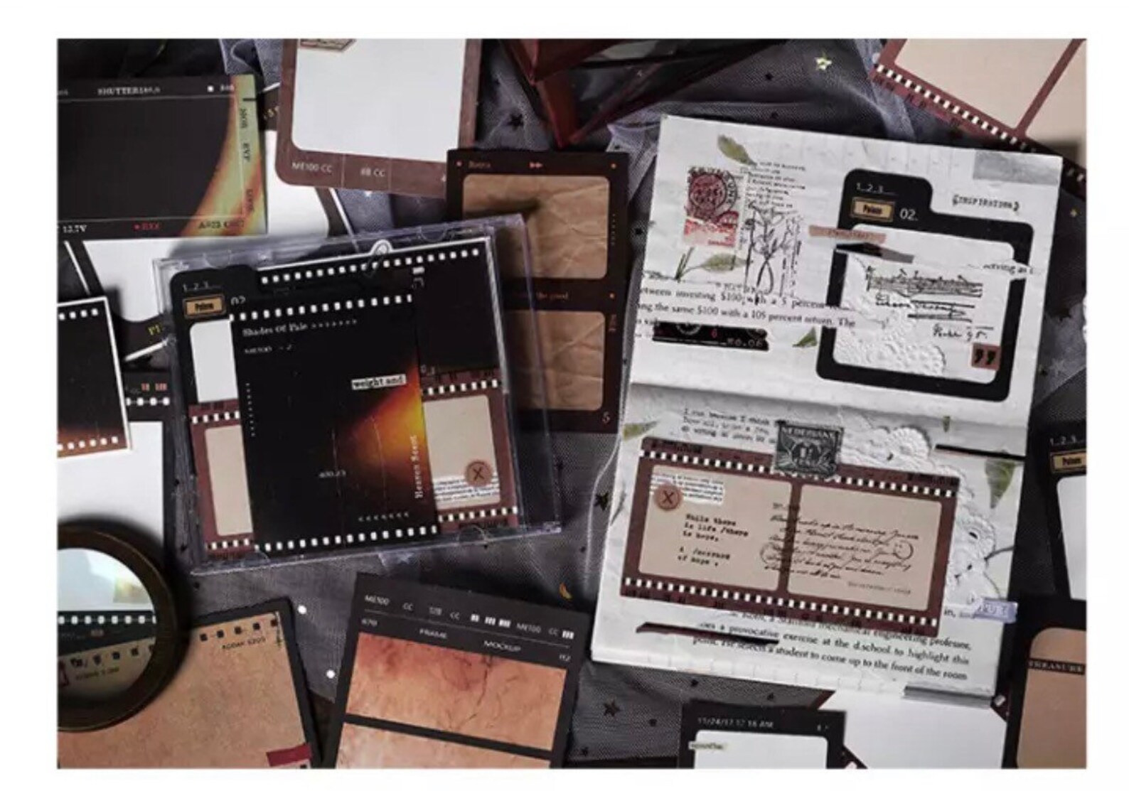 A Lot of 30 Pieces of Paper Ephemera Set. Journal Old Film | Etsy