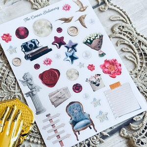 Vintage Ephemera Sticker | Aesthetic Ephemera Sticker for Junk Journal ...