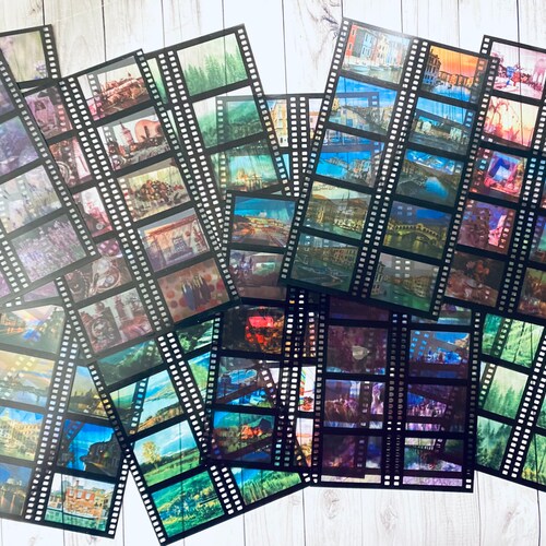 Movie Clapperboard Sticker Strip Film Review Tracker for | Etsy