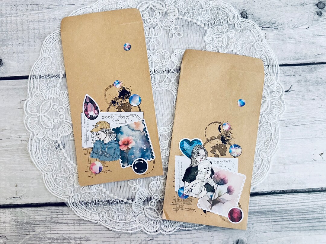 Handmade Pen Pal Letter Envelope Set | Handmade Envelope for Snail Mail ...