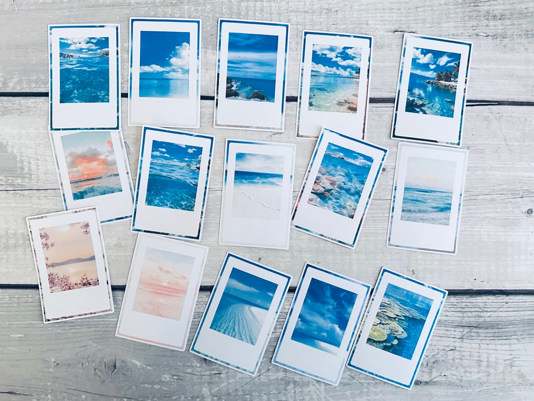 Ocean Scenery Photo Journal Stickers Set | Ocean Ephemera Photo ...