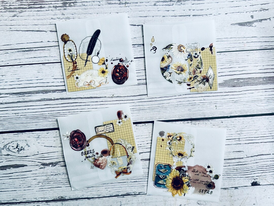 Embellishment Translucent Vellum Envelope for Junk Journal. Supplies ...