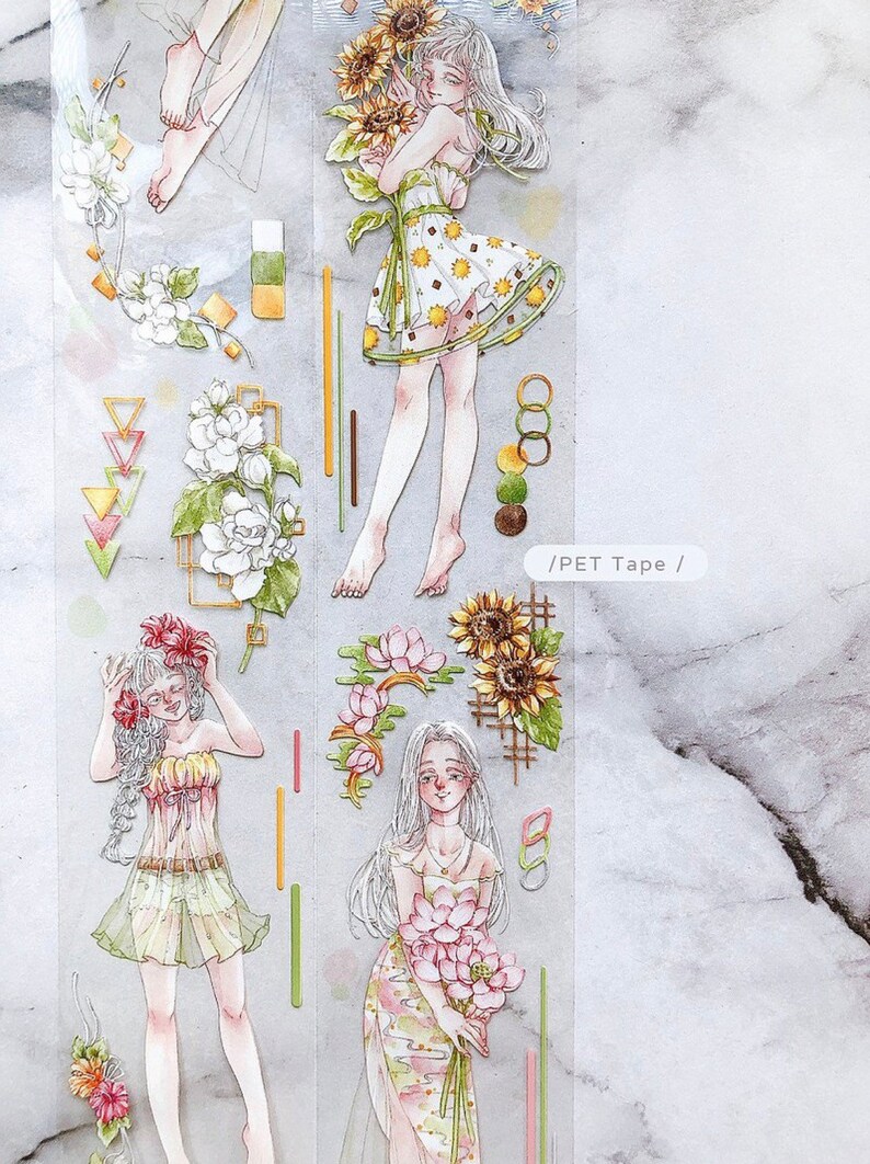 A Roll or Sample Loop of Pei Pei Studio Thin Color Floral - Etsy