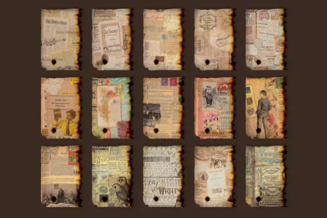 Vintage Themed Paper for Junk Journal Ephemera Paper for Journaling ...