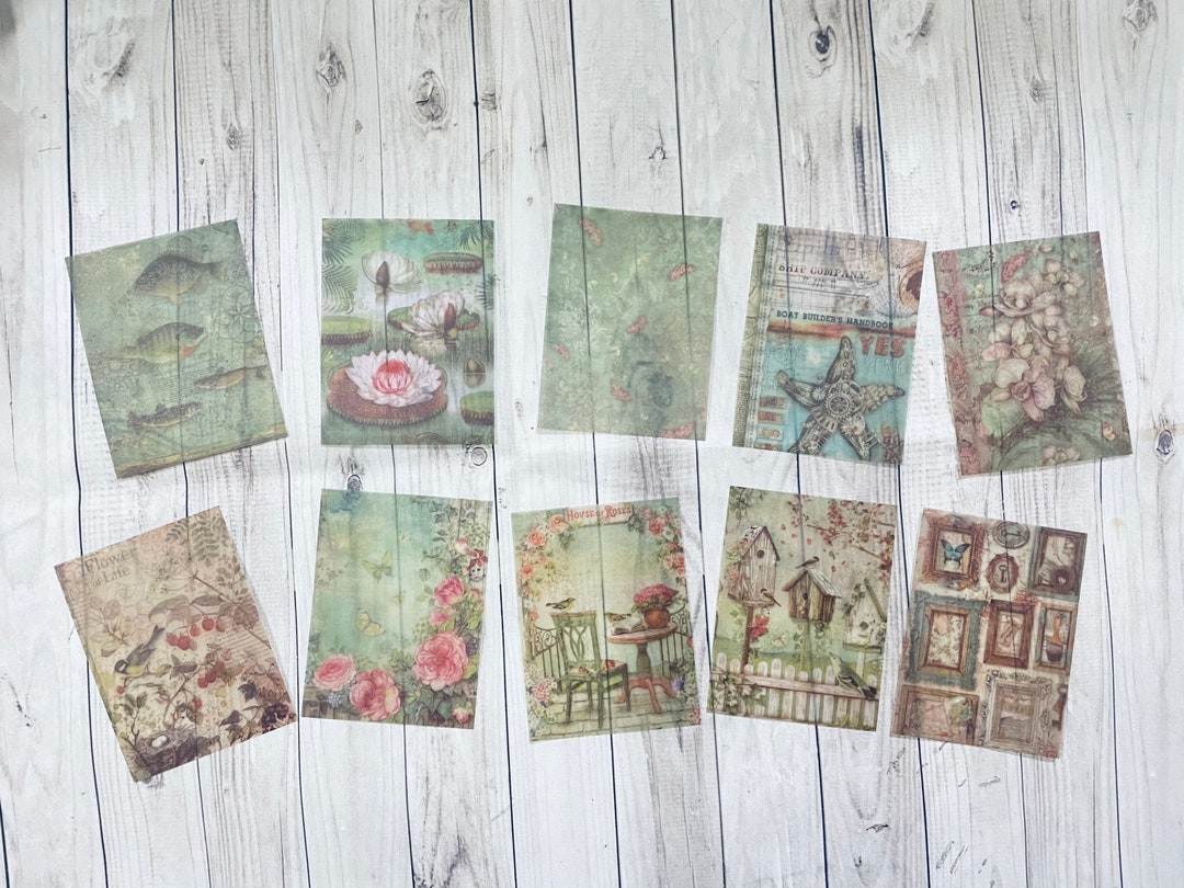 Junk Journal 30 Small Journal Paper Set. Journaling Supplies - Etsy