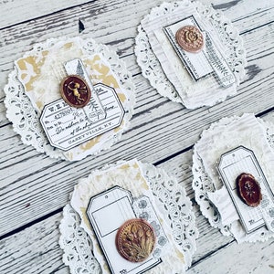 Junk Journal Paper Collage Clusters With Wax Seals Junk Journal ...