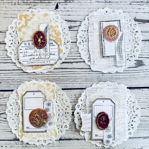 Junk Journal Paper Collage Clusters With Wax Seals Junk Journal ...