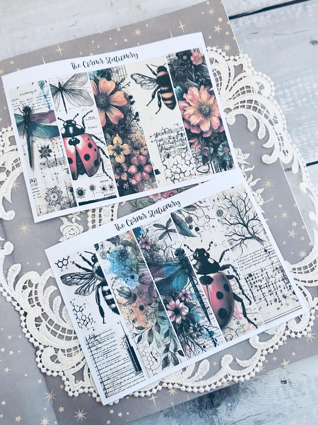 Music Notes Ephemera Stickers for Junk Journal. A Set of Two Sheets ...