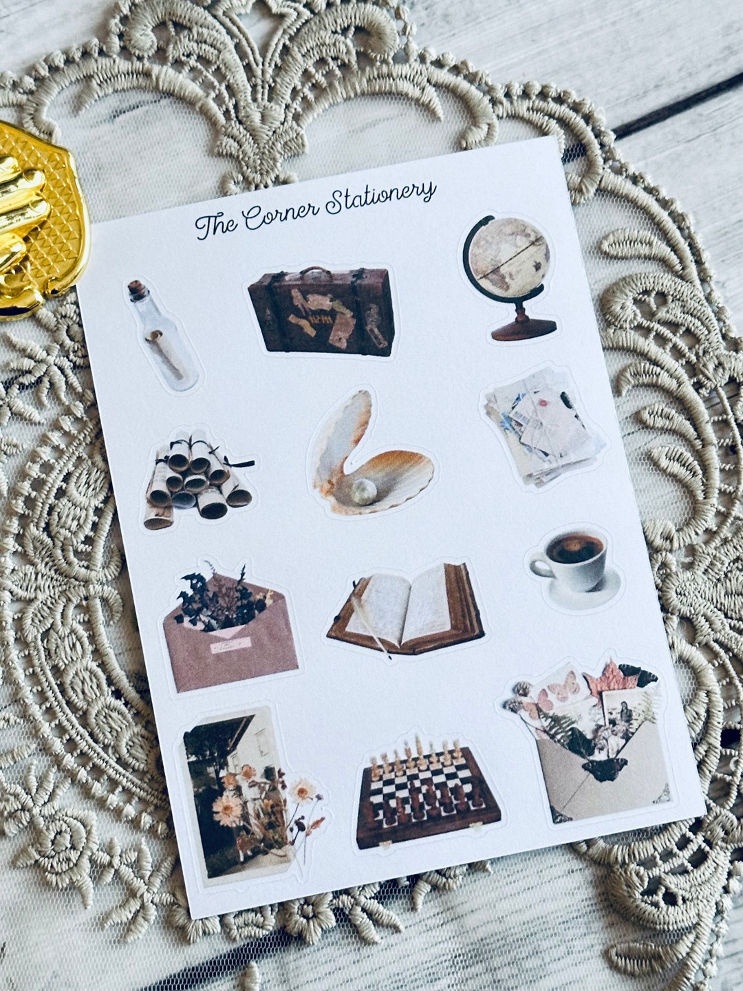 Vintage Ephemera Sticker | Aesthetic Ephemera Sticker for Junk Journal ...