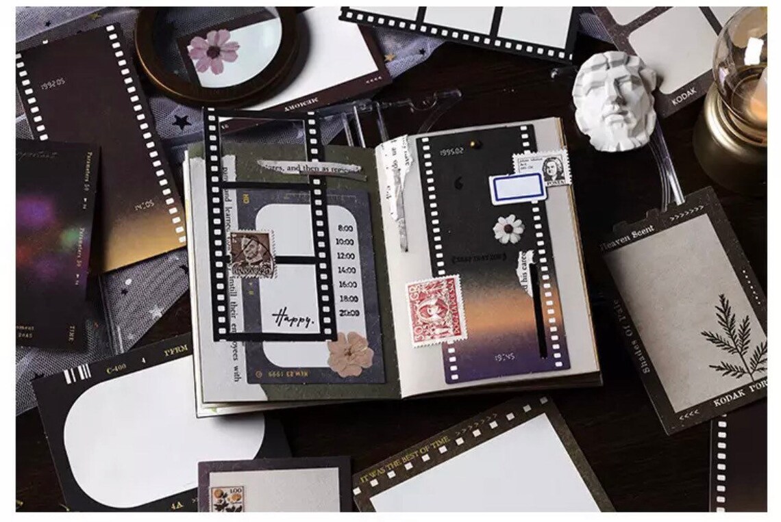 A Lot of 30 Pieces of Paper Ephemera Set. Journal Old Film | Etsy