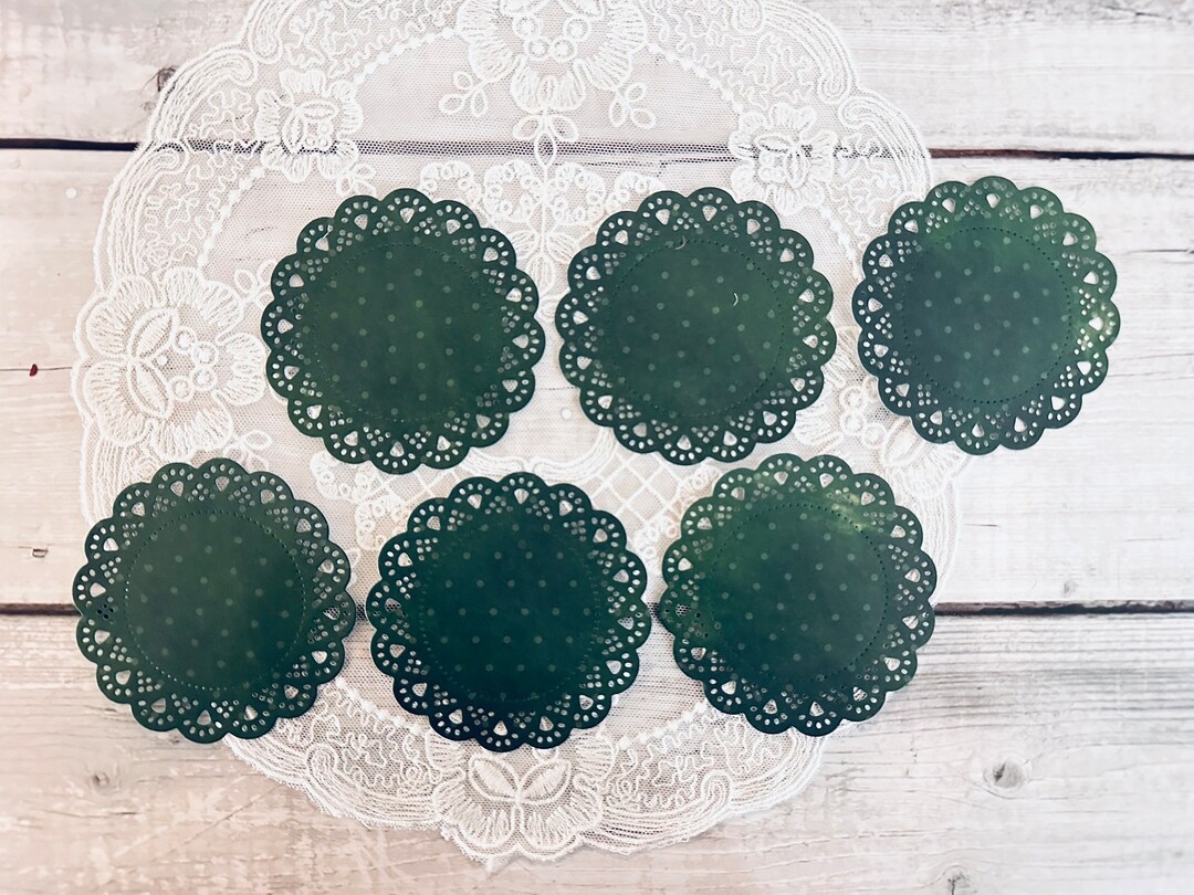 Holiday Round Doilies Die Cuts for Holiday Card Making and Scrapbooking ...