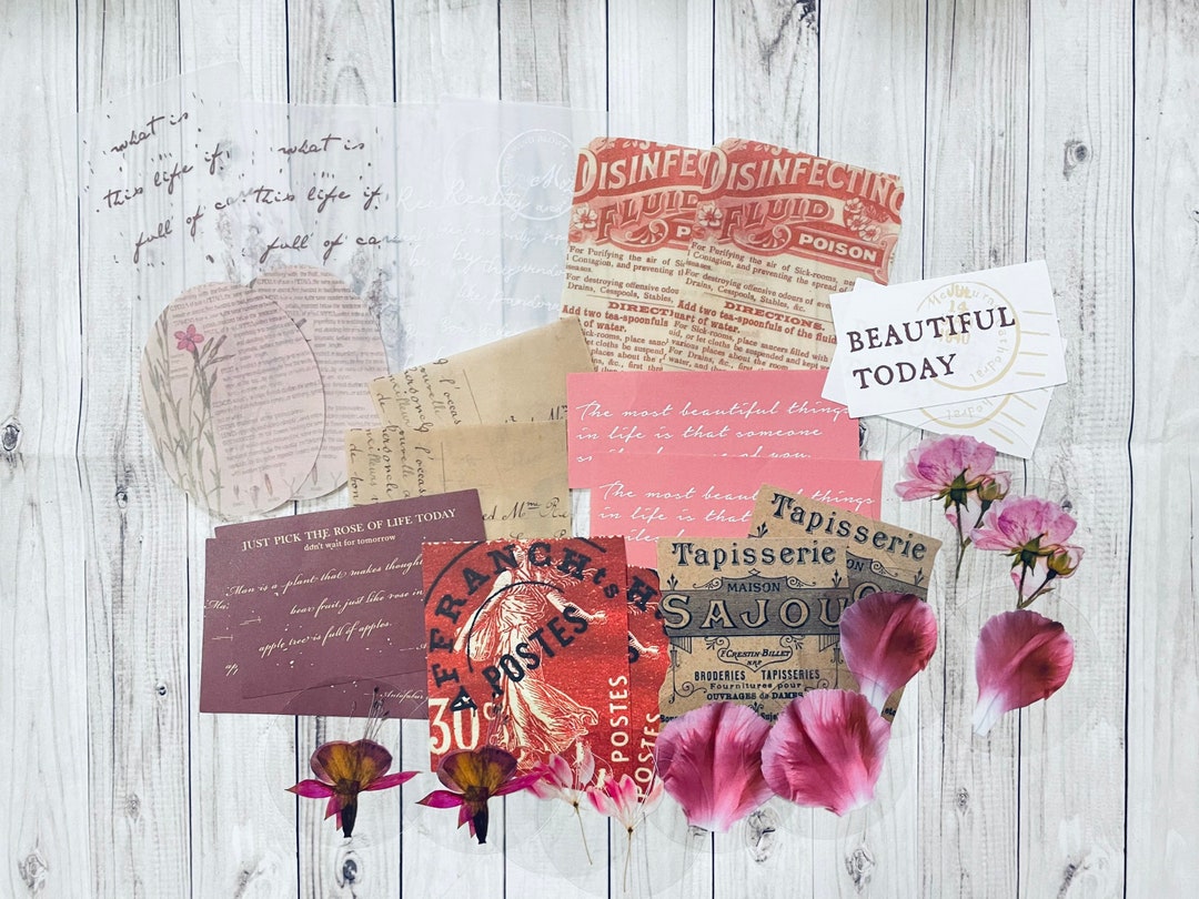 Junk Journal 30 Vintage Themed Ephemera Set. Paper Ephemera, Junk ...