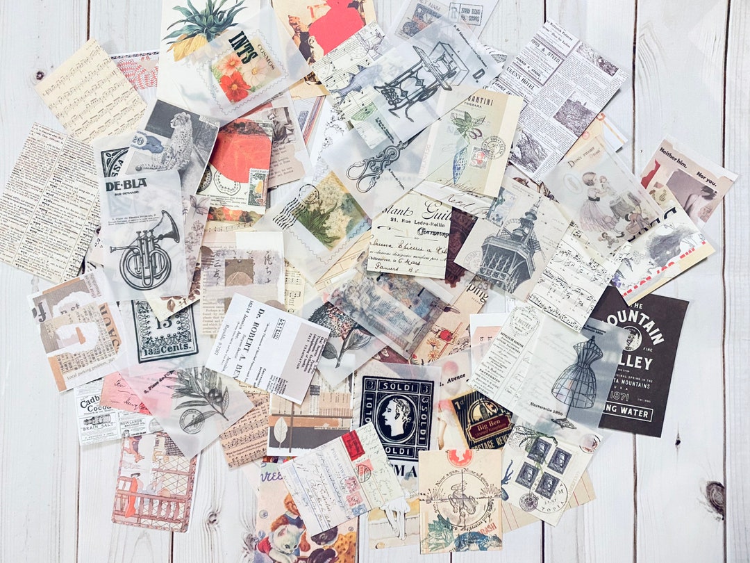 Small and Tiny Random Ephemera Set for Junk Journal | Journal Ephemera ...