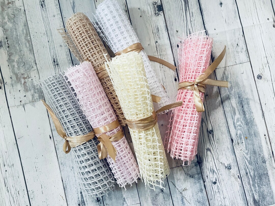 Small Scrap Sheets of Little Tiny Square Mesh Fabric for Junk Journal ...